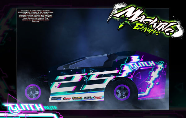 'Glitch Byte' Graphics Wraps Skins and decals by Darkside Studios LLC - Darkside Studio Arts LLC.