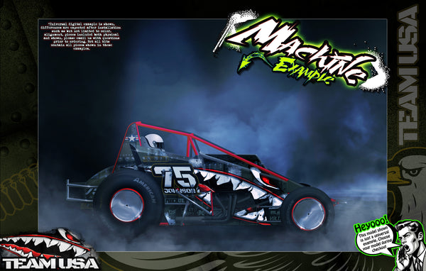 'Team USA' Customizable Graphics Wrap Skin Kit For CRD Impulse AE Midg - Darkside Studio Arts LLC.