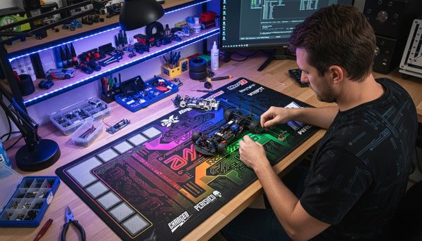 'Short Circuit' Premium RC Pit / Work Mat – Customizable, Rollable ...