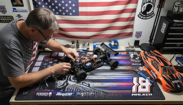 'POW' Premium RC Pit / Work Mat – Customizable, Rollable - Darkside ...