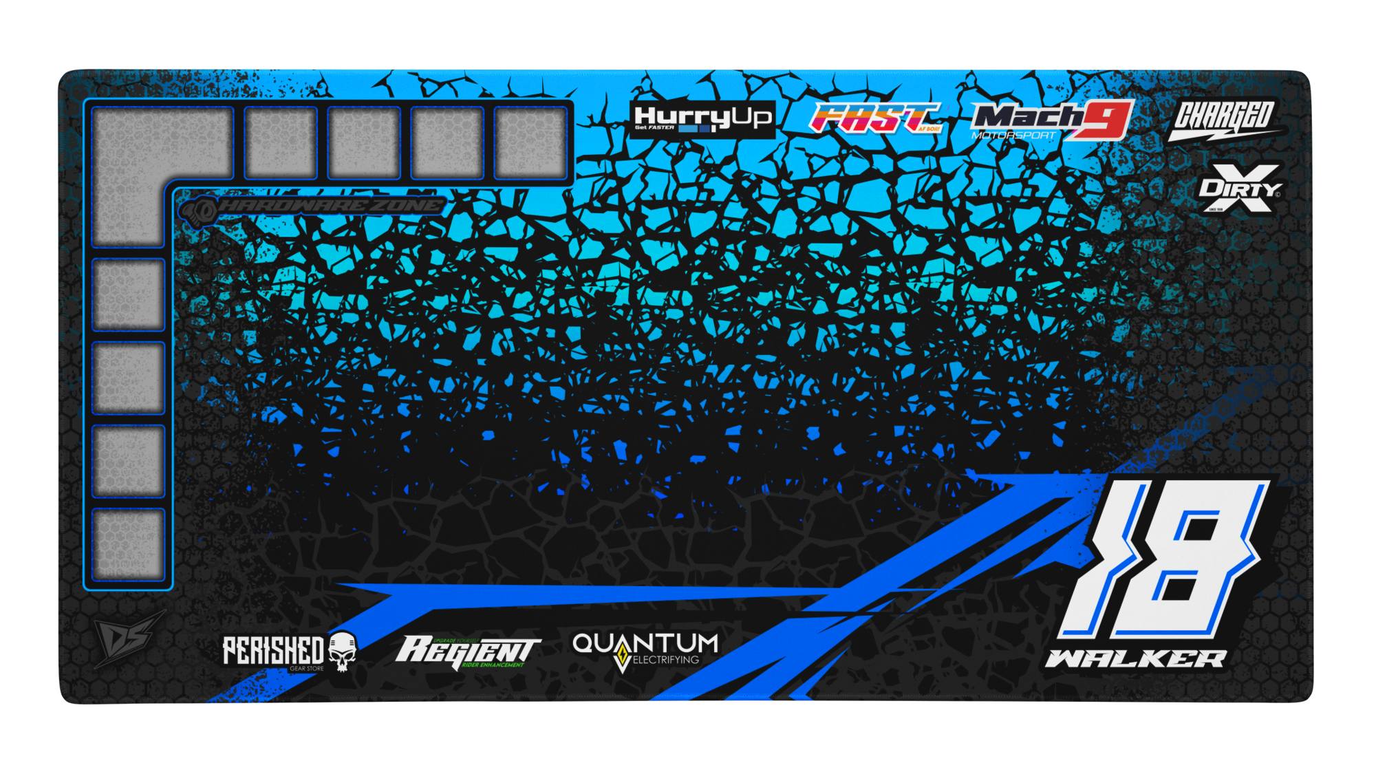 'Scatter' Premium RC Pit / Work Mat – Customizable, Rollable, Rubber n ...