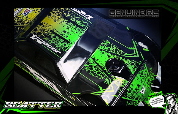 'Scatter' -Green Chrome- Pre-Wrapped & Assembled Genuine JConcepts L8 ...