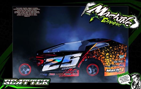 'Scatter' Customizable Decal Skin Kit Fits Salvas Mudboss / SE2 Sprint ...