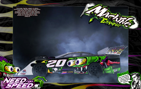 'Need For Speed' Customizable Wrap Skin Graphics Fits JConcepts L8 Nig ...