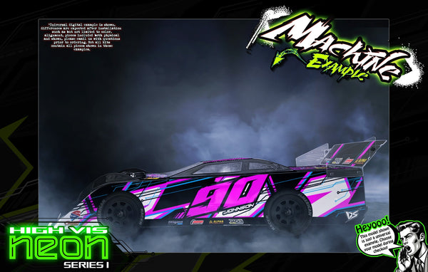 'Neon Series I' Themed Wrap Fits Shark RC® 1/10 Street Stock | Attack ...