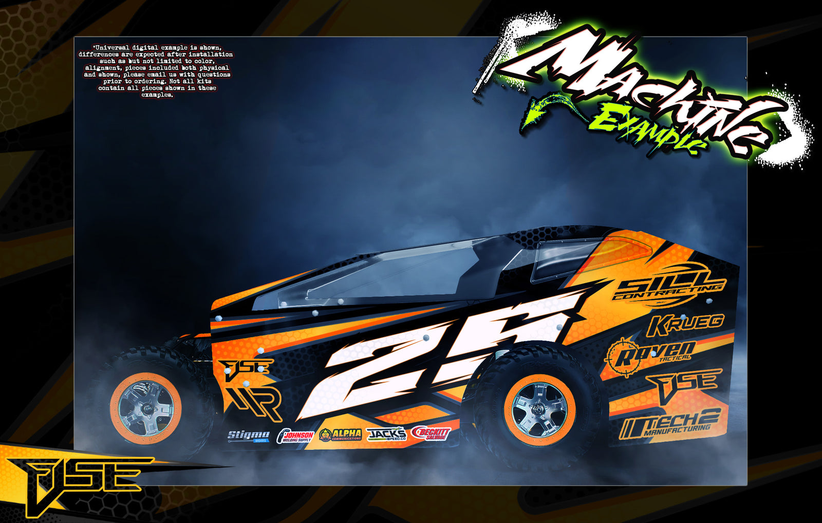 Buy Aftermarket RC Graphics Wraps & Decals For Salvas Mudboss - Darksi ...