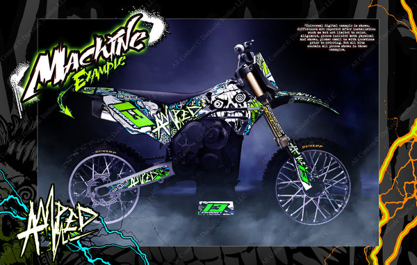'Amped' Customizeable Graphics Kit Fits Losi ProMoto-Supermoto MX Hop ...