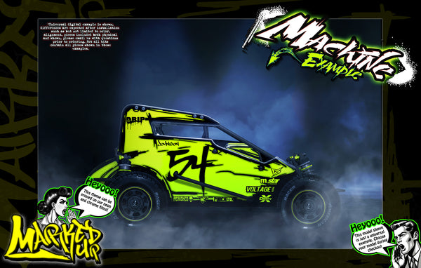 'Marked Up' Customizable Graphics Wrap Kit For Custom Works Beast Midg ...