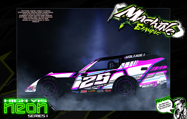 'Neon Series I' High Vis Acid Fluorescent Customizable Decal Skin Kit ...