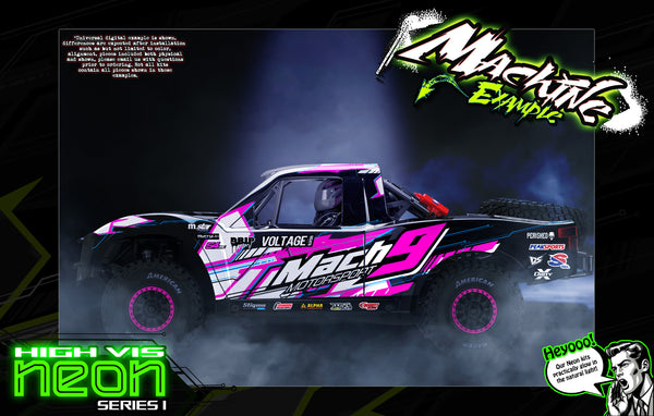 'Neon Series I' Green Fluorescent Custom Aftermarket Wrap Fits UDR Tra ...