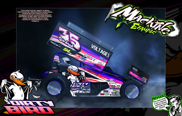 'Dirty Bird' Customizable Graphics Wrap Kit For Custom Works Beast Mid ...