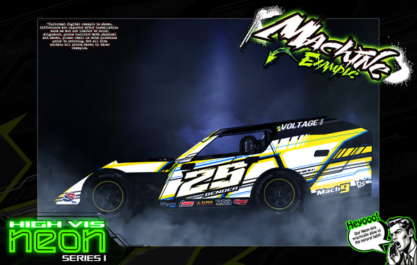 'Neon Series I' High Vis Orange Fluorescent Customizable Decal Skin Ki ...