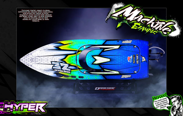 'Hyper' Themed Graphics Skin Kit Fits Pro Boat® | BlackJack | Impulse ...