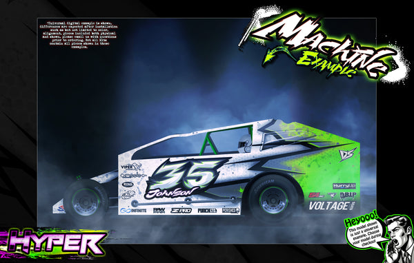 'Hyper' Themed Wrap Fits JBody RC® | Crate Late Model | Mini Mudboss ...
