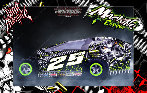 'War Machine' Customizable Decal Skin Kit Fits Excelerate Mudboss Body ...