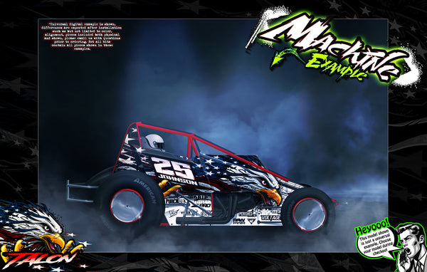 'Talon' Customizable Graphics Wrap Skin Kit For CRD Impulse AE Midget ...