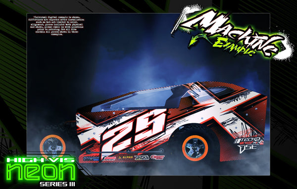 'Neon Series III' High Vis Neon Customizable Wrap Decal Skin Kit Fits ...