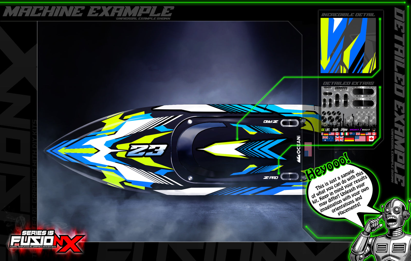 Buy Aftermarket RC Graphics Wraps & Decals For Traxxas - Darkside Stud ...
