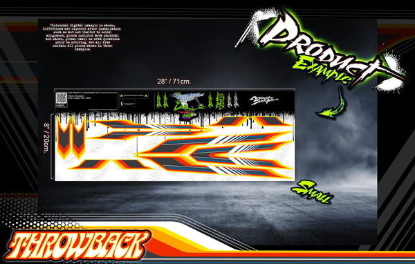 'Throwback' T.T.F. (Trim To Fit) RC Boat Hull and Hatch Wrap Graphics ...