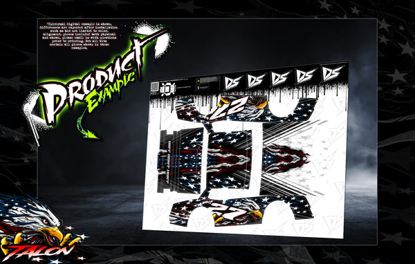 'Talon' Customizable Wrap Skin Graphics Fits Team Associated SR10 Stre ...