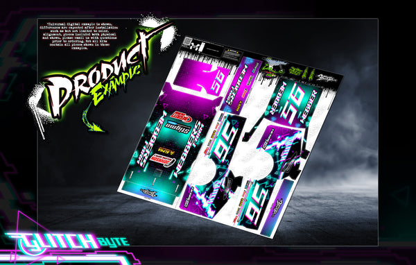 'Glitch Byte' Customizable Graphics Wrap Kit – Fits Kipps RC Bodies: E ...