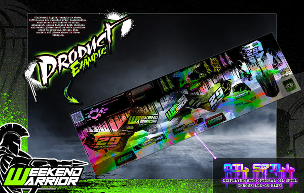 'Weekend Warrior' Customizeable Graphics Kit Fits Losi ProMoto-Supermo ...