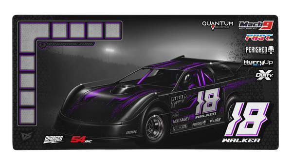 'Late Model Series' Premium RC Pit / Work Mat – Customizable, Rollable ...