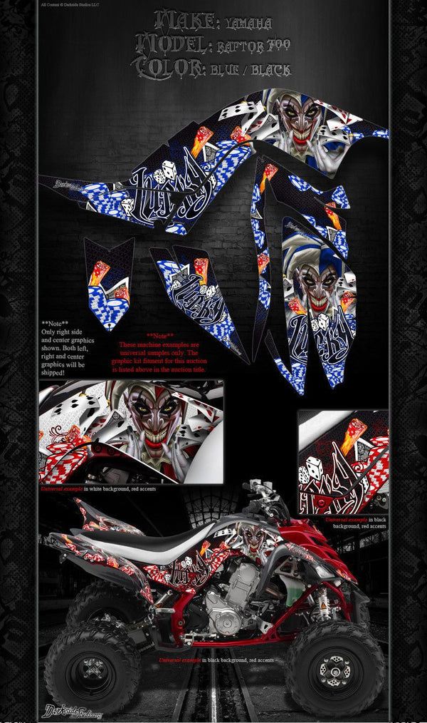 Graphics Kit For Yamaha 2006-2012 Raptor 700 Wrap "Lucky" Fits Oem Pla ...