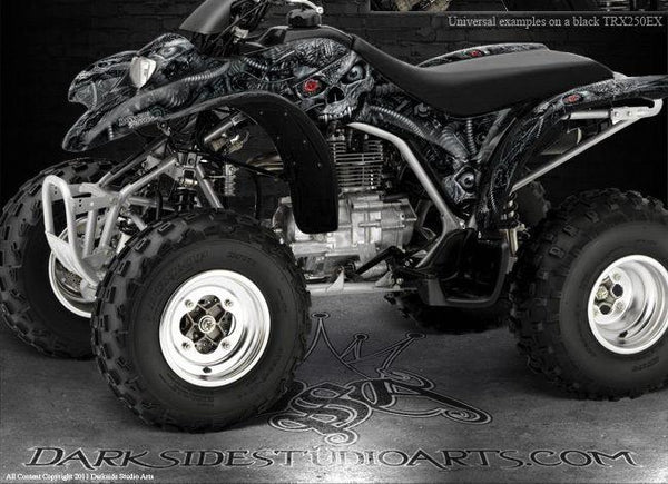 Graphics For Honda 2001-2005 Trx250Ex Decals Set "Machinehead" Black P ...