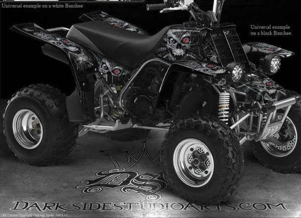 Graphics Kit For Yamaha Banshee Decals Set "Machinehead" For Black Pla ...
