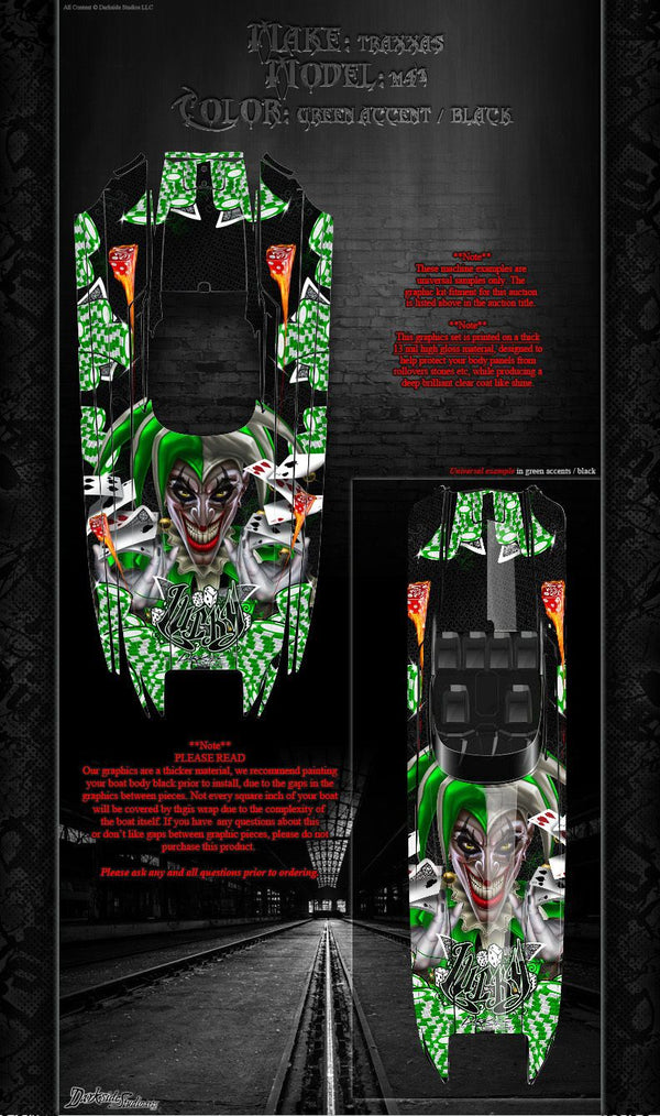 Autocollants graphiques « Lucky » pour catamaran Traxxas DCB M41 ...