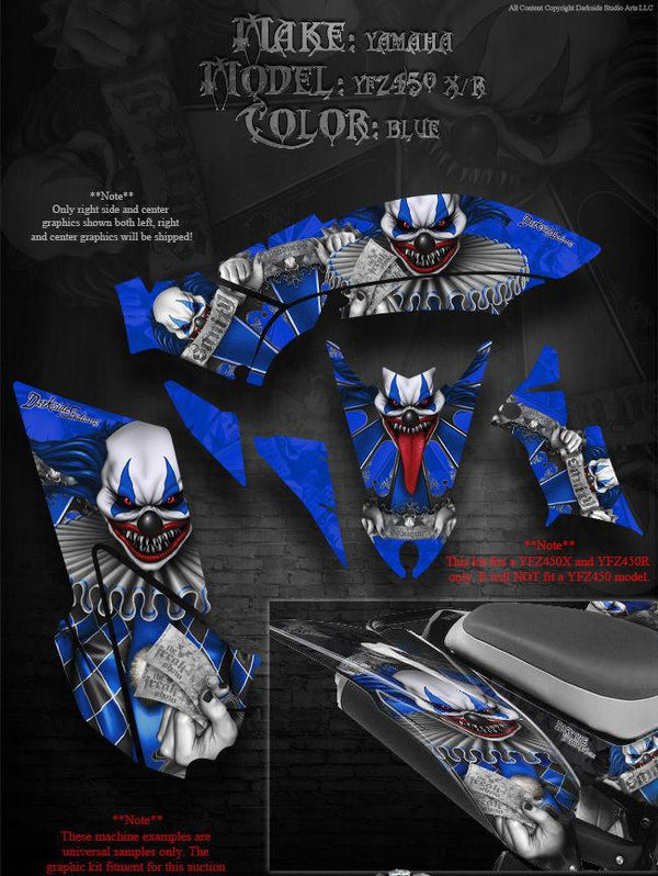 Graphics Kit For Yamaha 2009-2013 Yfz450X Yfz450R Blue Edition Wrap "T ...