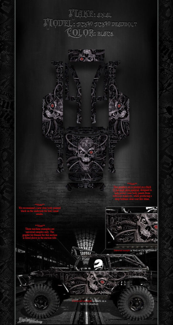 'Machinehead' Graphics Decal Kit Fits Axial Scx10 Deadbolt Body Panel ...