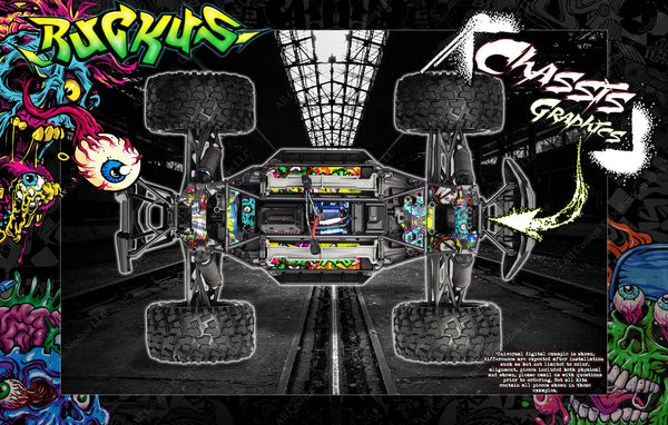 'Ruckus' Themed Aftermarket Chassis Skin Fits Traxxas X-Maxx 6S 8S Int ...
