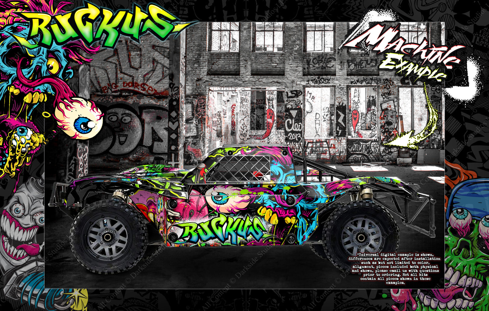 Buy Aftermarket RC Graphics Wraps & Decals For 30° North - Darkside St ...