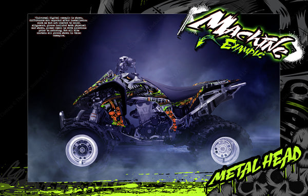 'Metal Head' Graphics Kit For Kawasaki Kfx450R Wrap Decal Fits Oem Pla ...