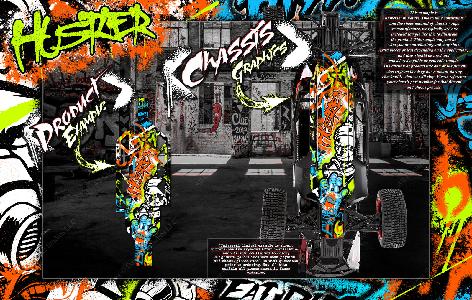 Buy Aftermarket RC Graphics Wraps & Decals For HPI RC - Darkside Studi ...