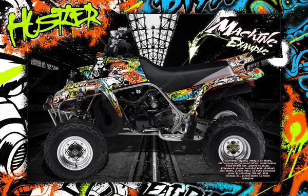 Graphics Kit For Yamaha Banshee Quad Atv Wrap 'Hustler' Standard And F ...