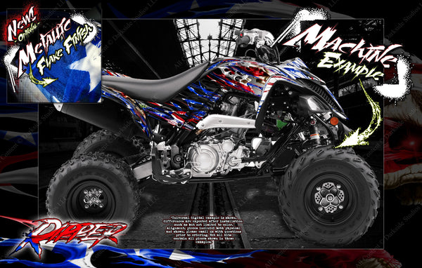 Graphics Kit For 'Ripper' Full Coverage Wrap Decal Fits Yamaha Raptor ...