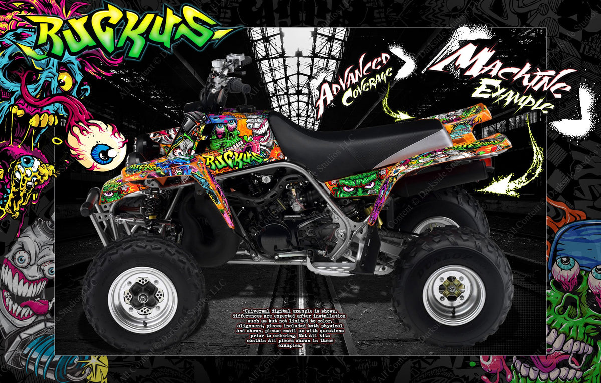 Graphics Kit For Yamaha Banshee Quad Atv Wrap 'Ruckus' Standard And Fu ...