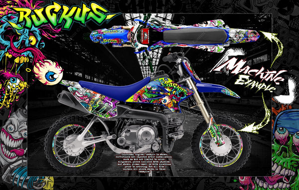 Darkside Studio Arts Yamaha TTR50 TTR90 Graphics Wraps Skins and Decal ...