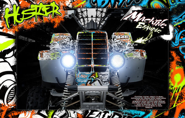 Graphics Kit For Yamaha Banshee Quad Atv Wrap 'Hustler' Standard And F ...