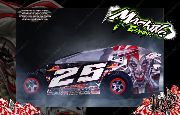'Lucky' Customizable Wrap Skin Graphics Fits Salvas Mudboss / SE2 Spri ...