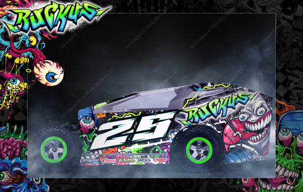 Body Wraps For Salvas MudBoss RC Skins Wraps Graphics and Decal Kits F ...
