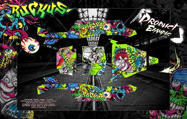 'Ruckus' Themed Body Skin Graphics Kit Fits Axial Yeti 1/8 Xl Monster ...
