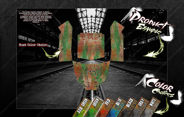 'Rust' Series Skin Hop Up Wrap Fits Axial Wraith / Spawn / Jeep / Dead ...