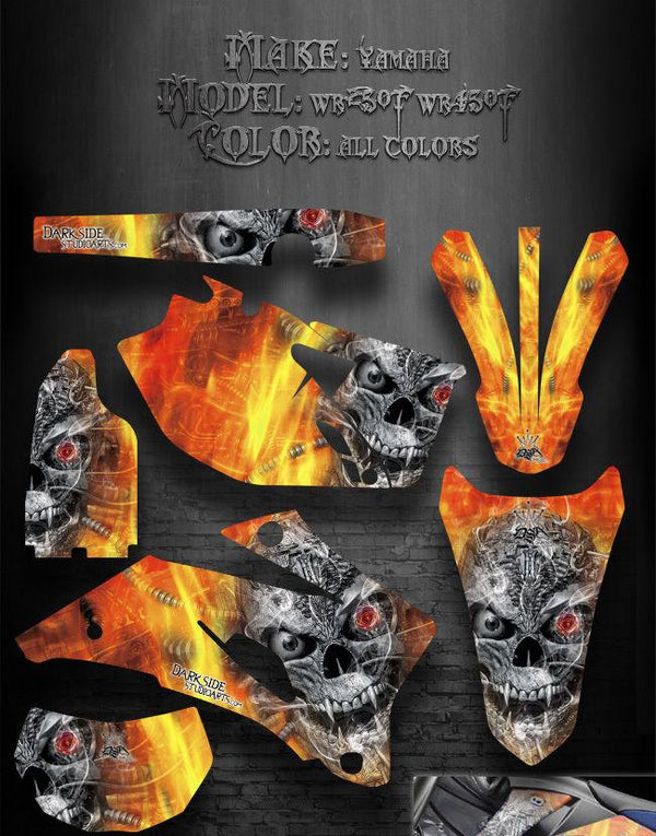 Graphics Kit For Yamaha 2007-2011 Wr250F Wr450F Wr250 Wr450 "Machinehe ...