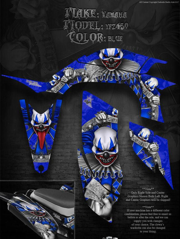 Graphics Kit For Yfz450 Yamaha "The Freak Show" Designed To Match Blue ...