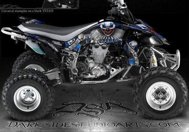 Graphics Kit For Yfz450 Yamaha "The Freak Show" Designed To Match Blue ...