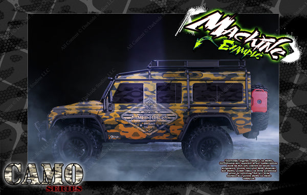 'Camo' Series Graphics Skin Decal Kit Fits Traxxas Trx-4 Defender Spor ...
